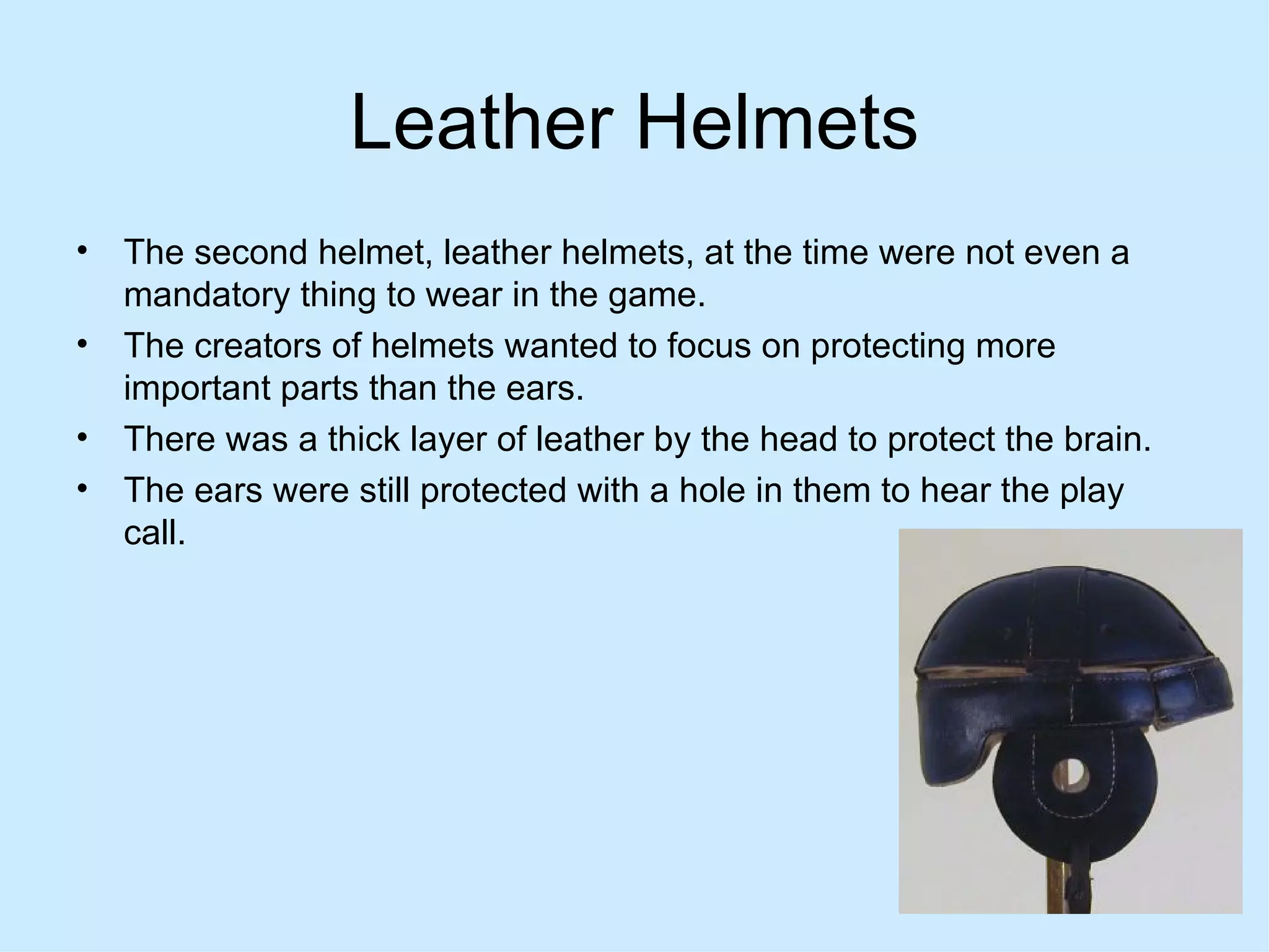 Nfl football helmets | PPT