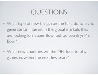 NFL Globalization | PPT