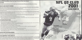 Nfl quarterback club 2001 manual ntsc dreamcast | PPT