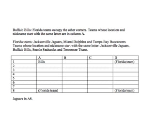 NFL Teams Logic Puzzle Solution | PPT