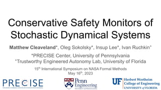 Conservative Safety Monitors of Stochastic Dynamical Systems | PDF