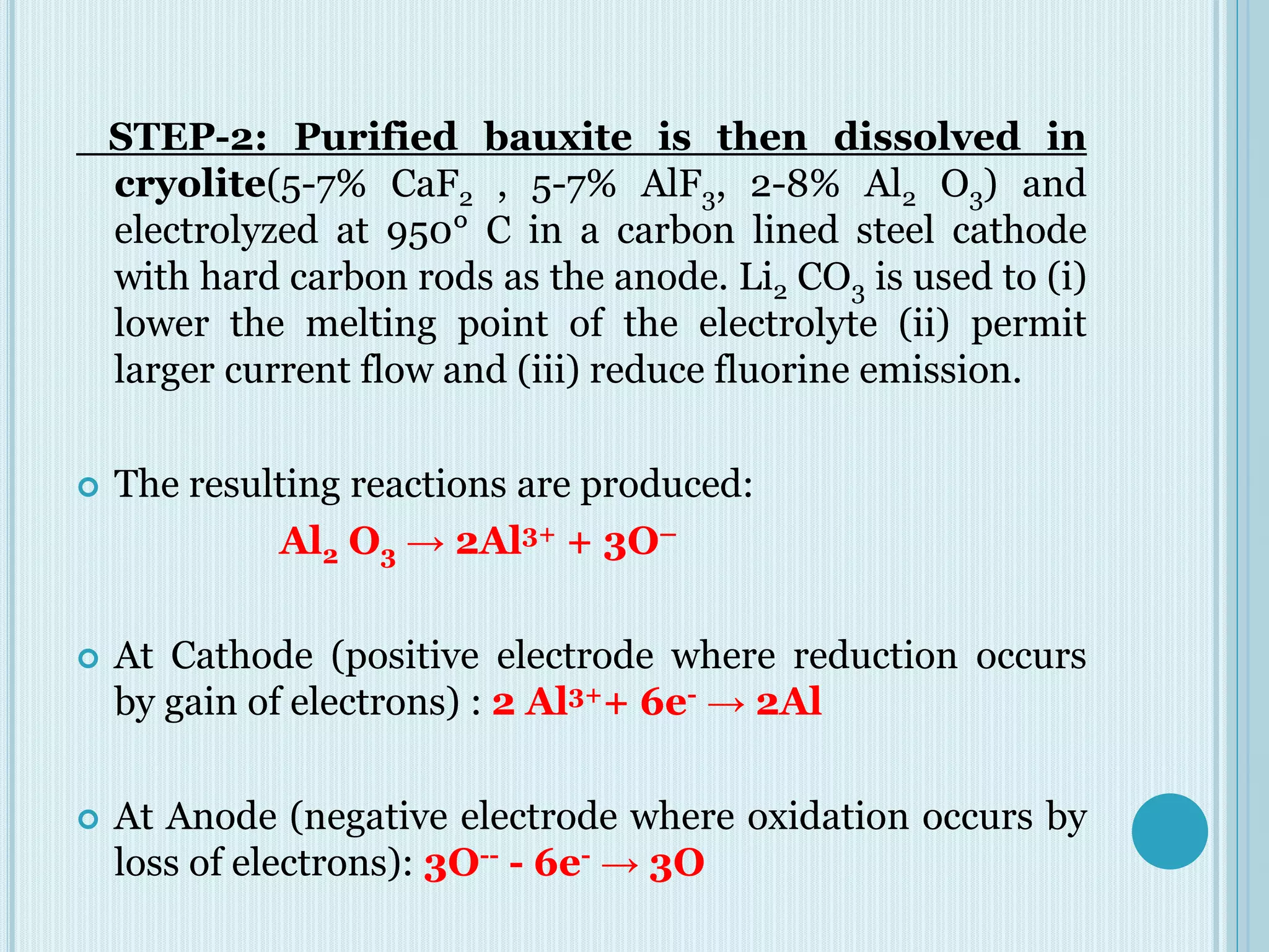 aluminium extraction | PPTX