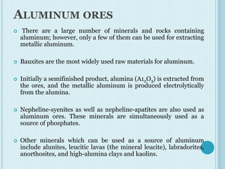 aluminium extraction | PPTX