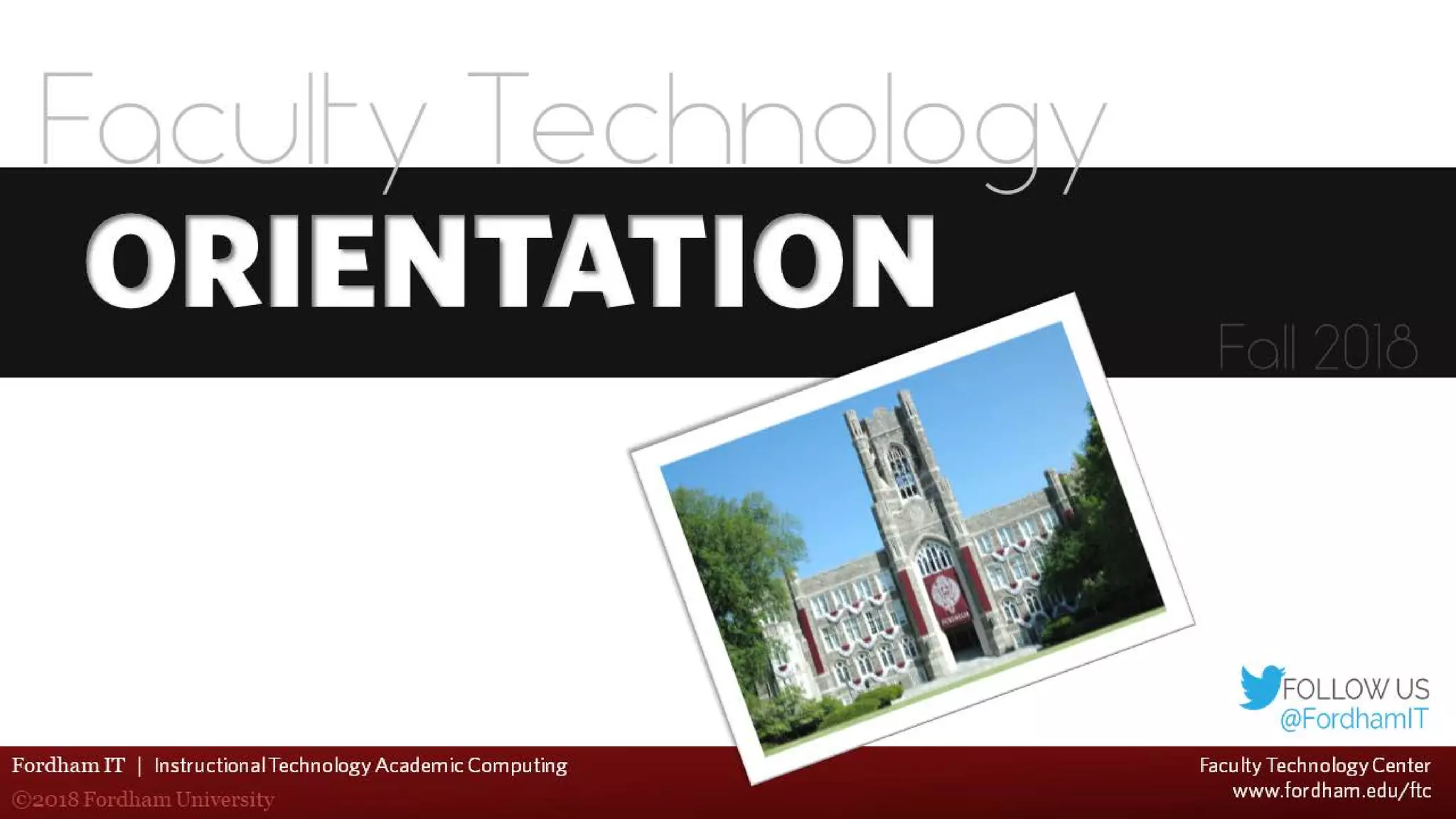 Faculty Technology Orientation | PDF