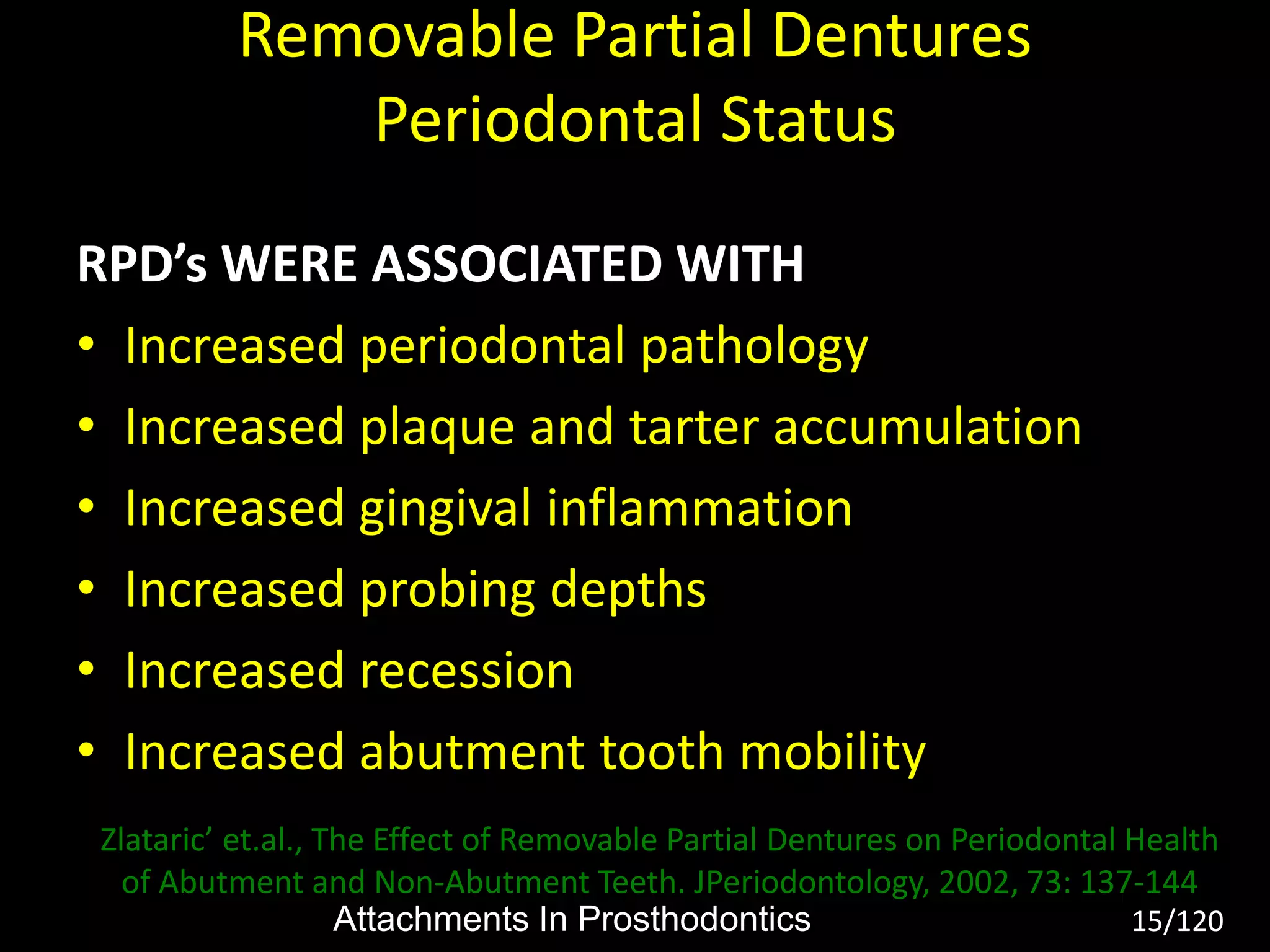 Attachments In Prosthodontics | PPTX