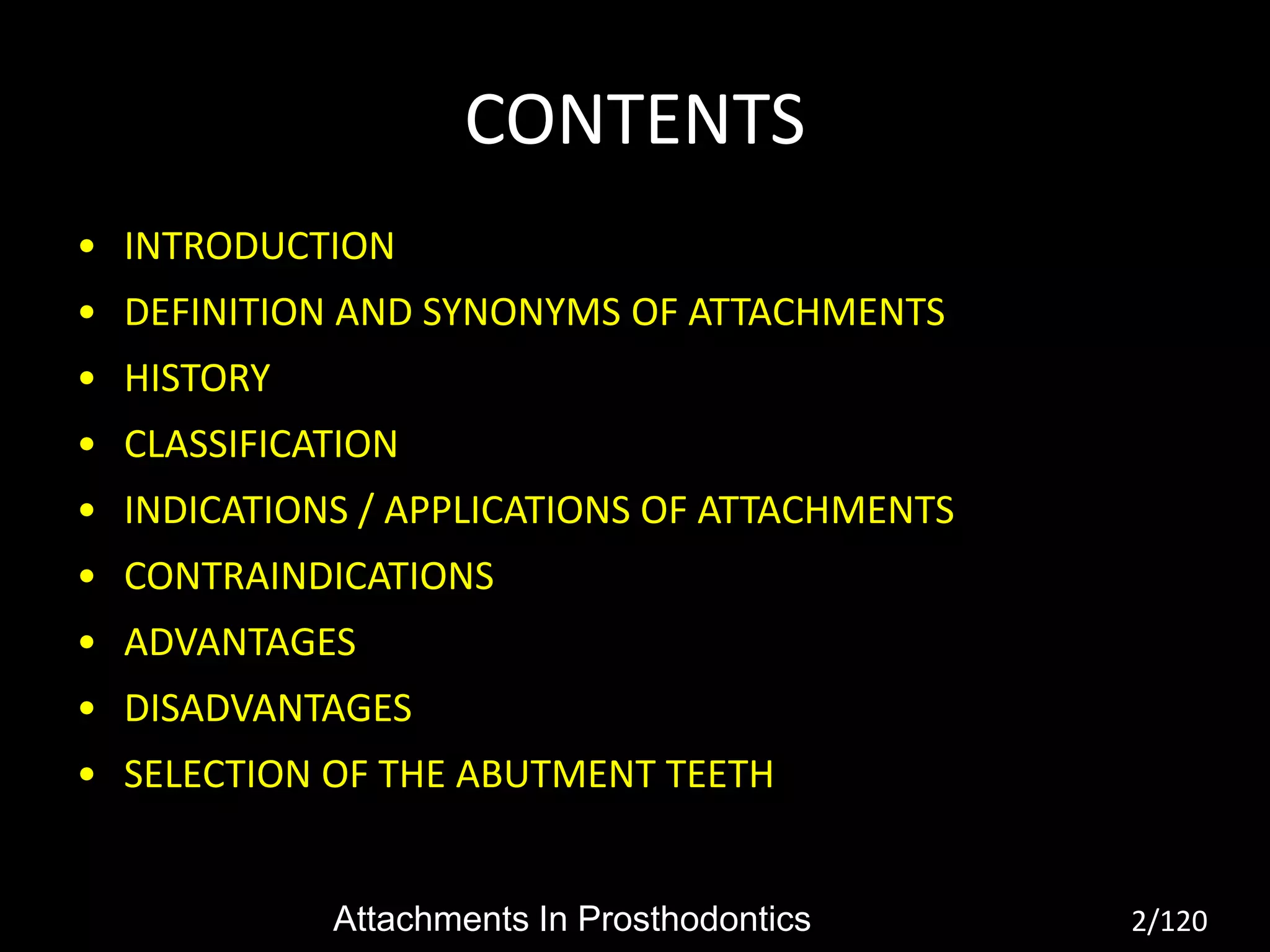 Attachments In Prosthodontics | PPTX