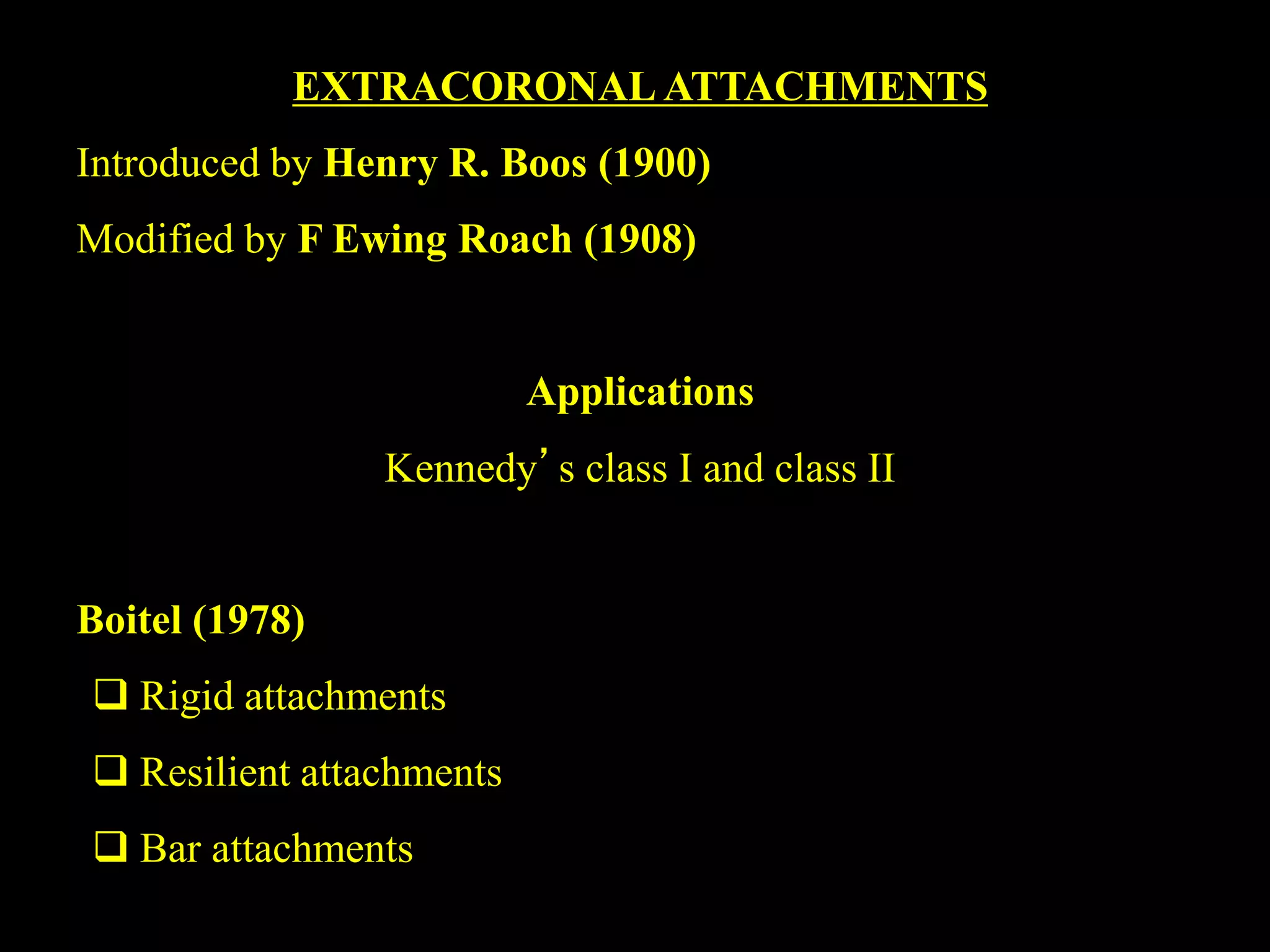 Attachments In Prosthodontics | PPTX