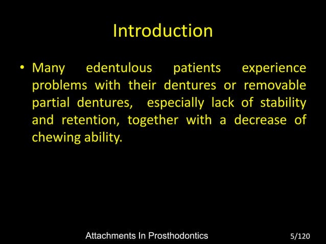 Attachments In Prosthodontics | PPTX