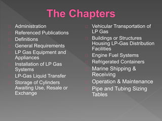 Nfpa.58.2004 chapter 05 | PPTX