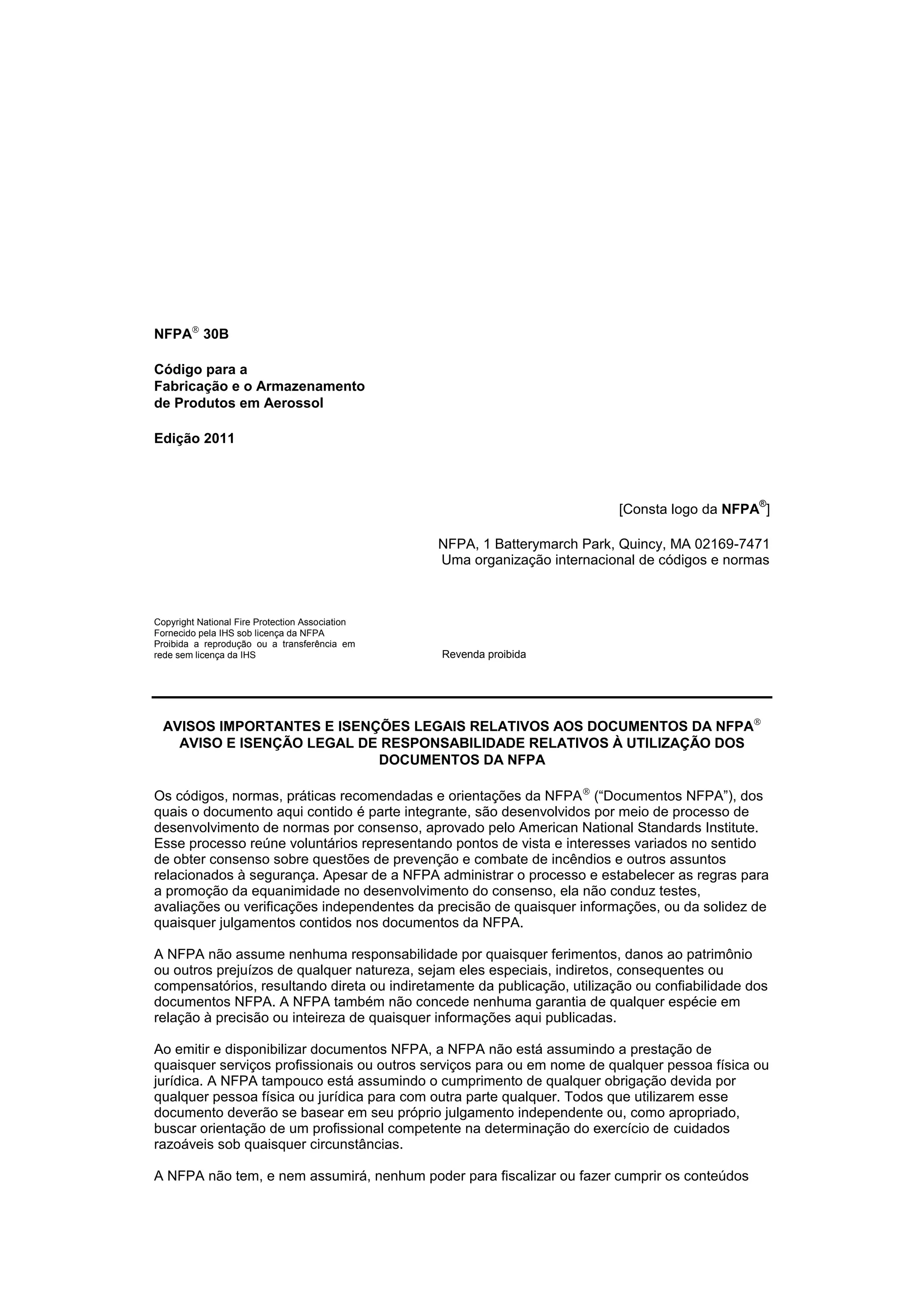 Nfpa 30 b-aerosol-portugues-pdf | PDF