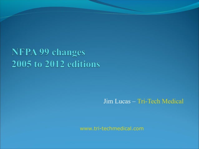 Nfpa 99 | PPT