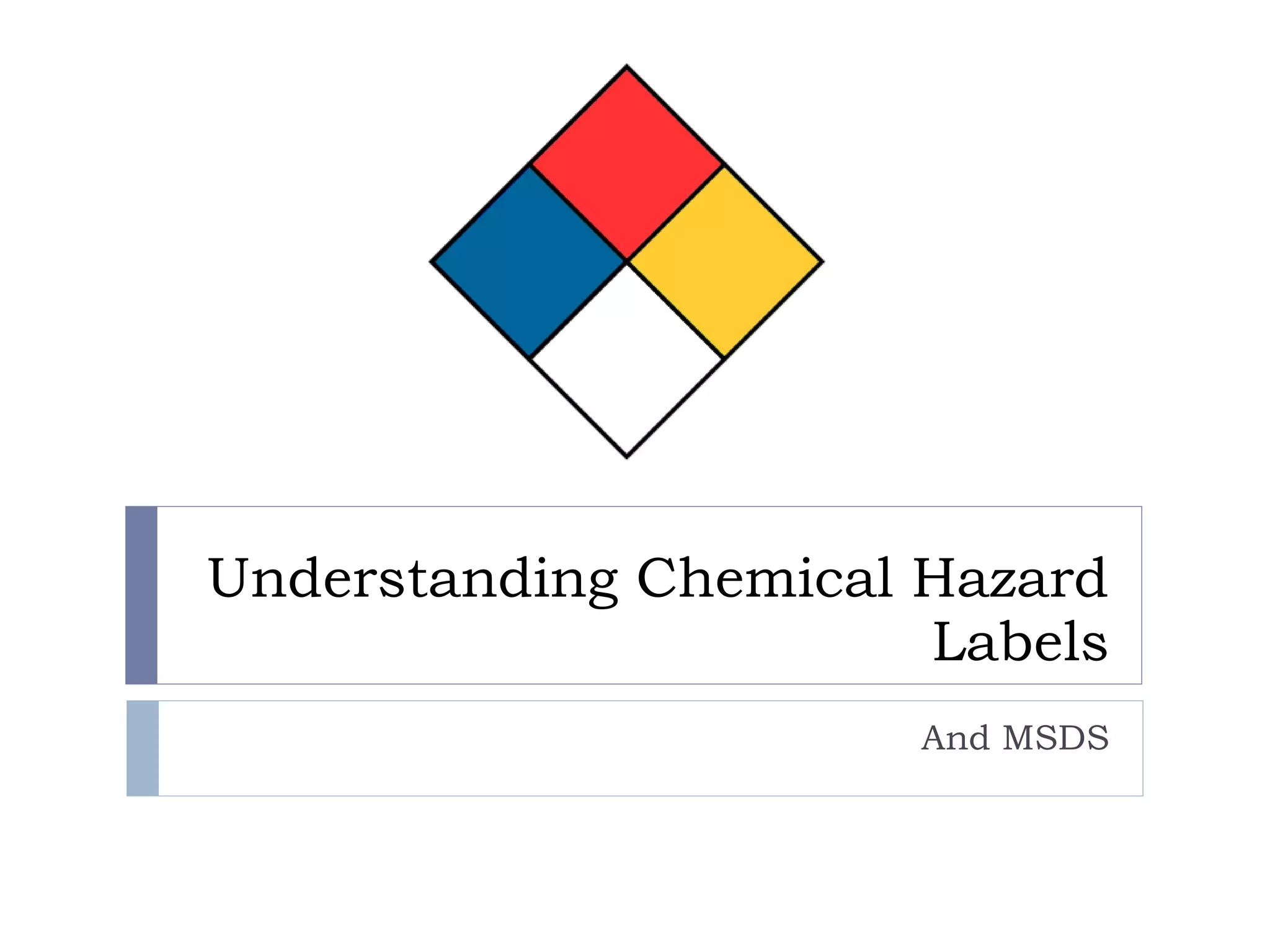 NFPA and MSDS | ODP