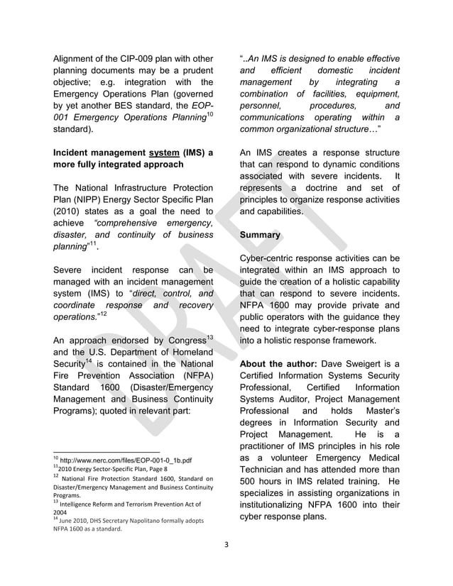 Integration of cyber security incident response with IMS -- an approach ...
