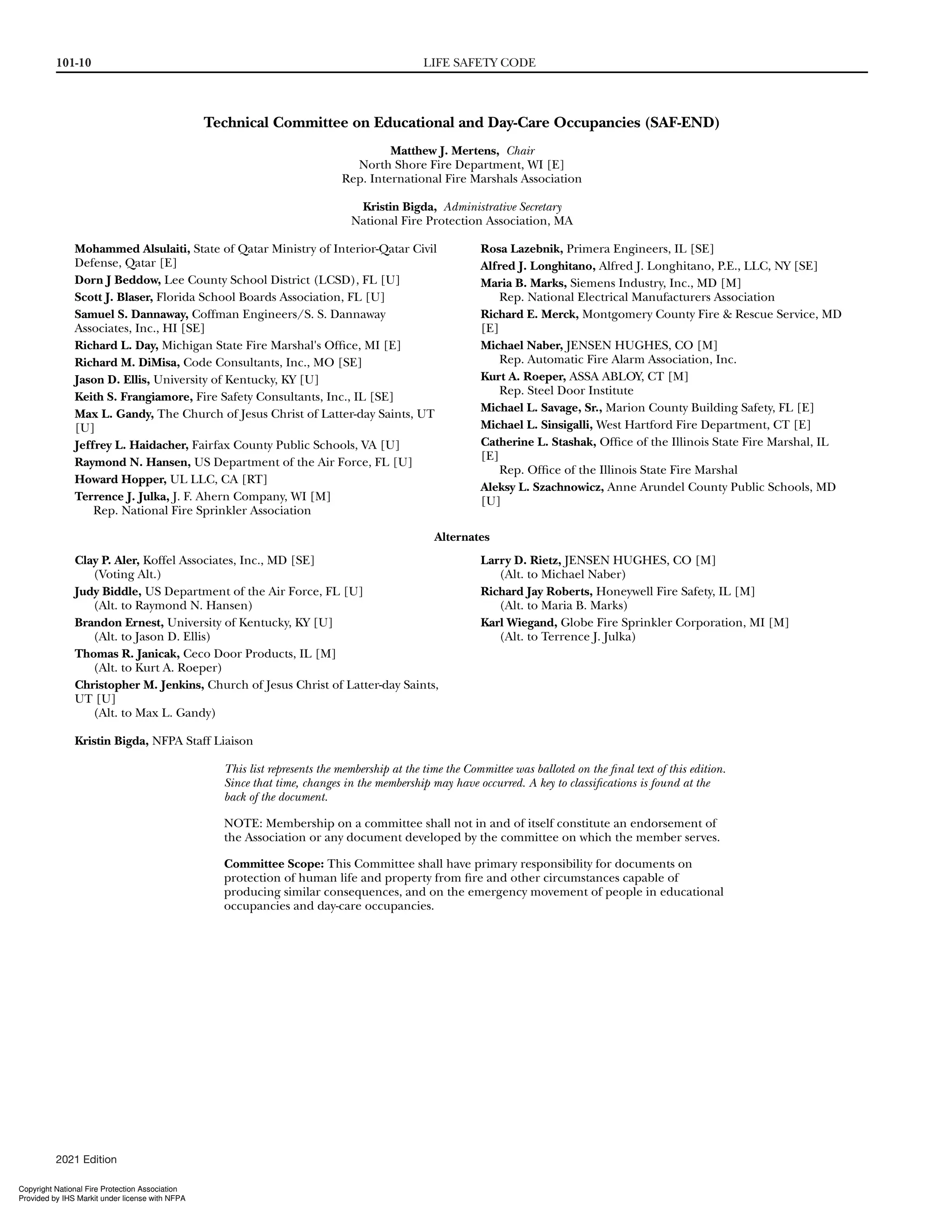 NFPA_101_2021.pdf norma USA seguridad humana | PDF