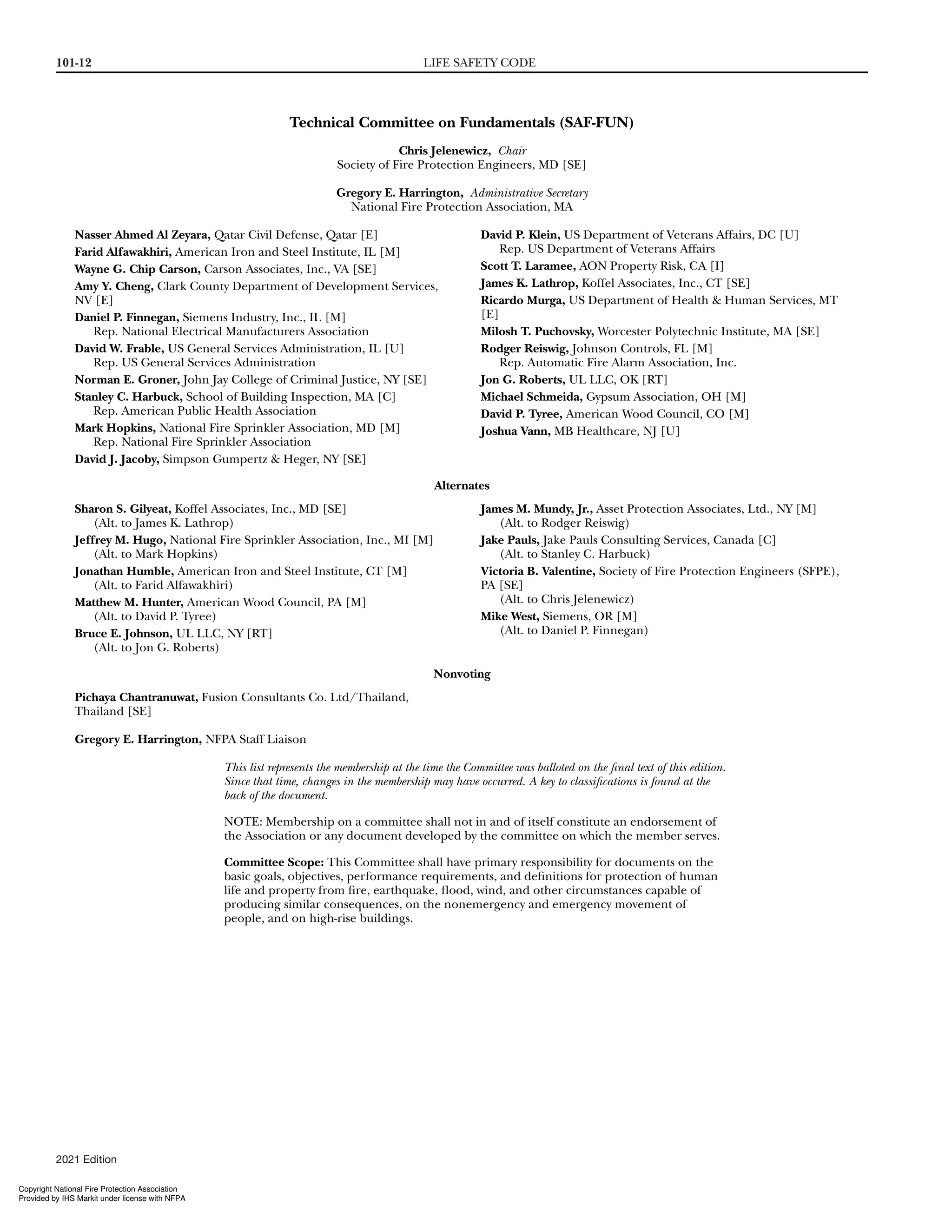 NFPA_101_2021.pdf norma USA seguridad humana | PDF