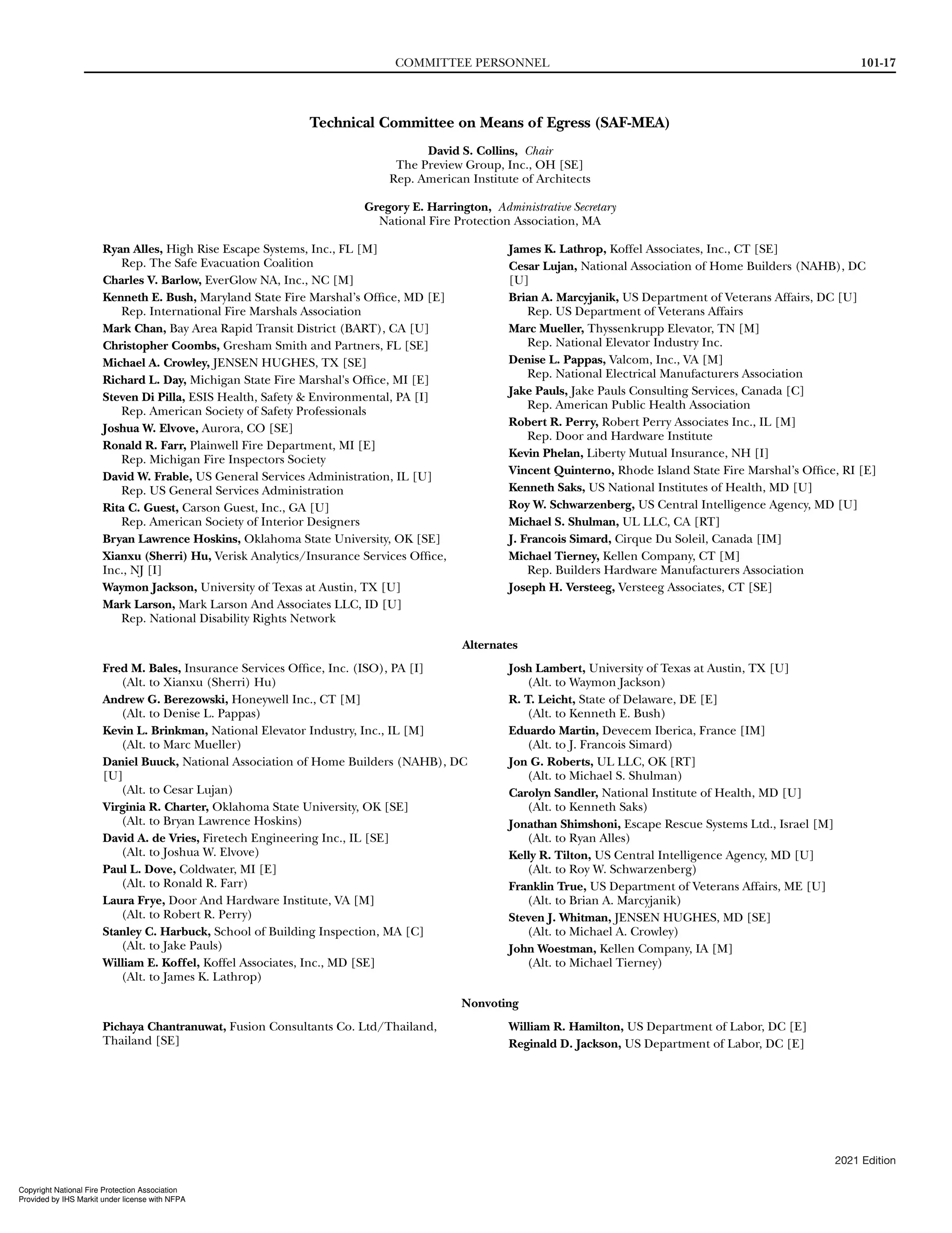 NFPA_101_2021.pdf norma USA seguridad humana | PDF