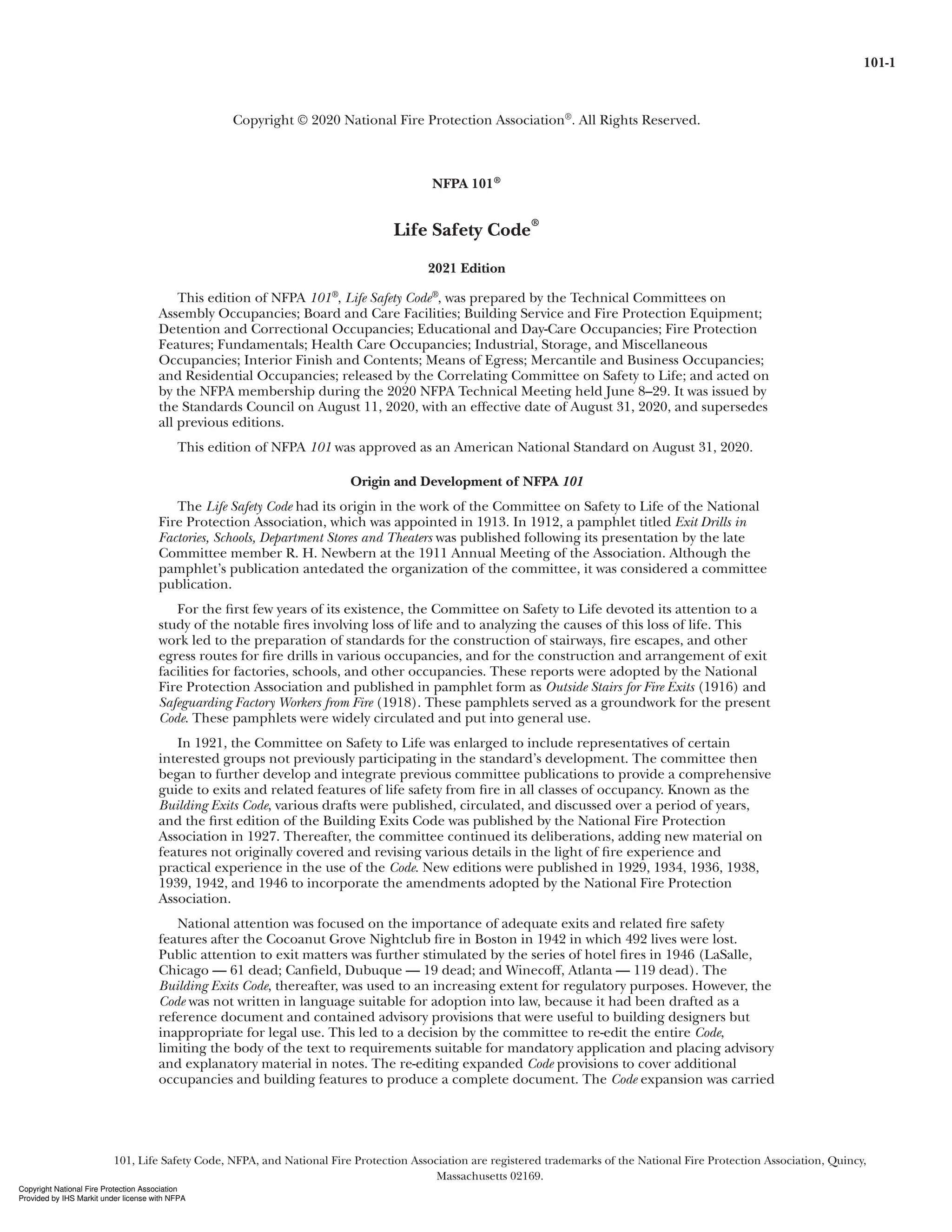 NFPA_101_2021.pdf norma USA seguridad humana | PDF