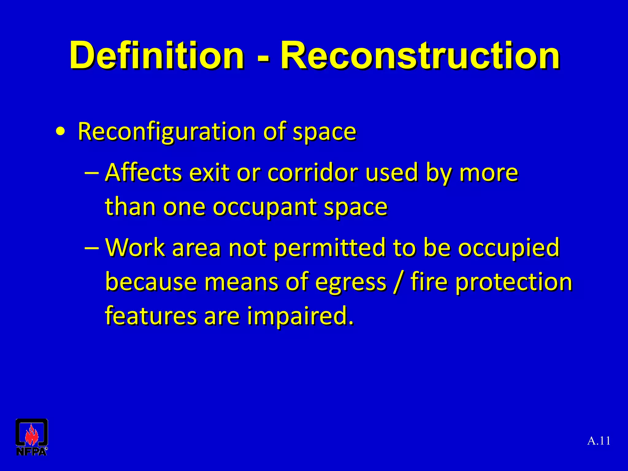 Nfpa101 building rehab orlando2010 | PPT