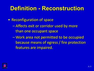 Nfpa101 building rehab orlando2010 | PPT