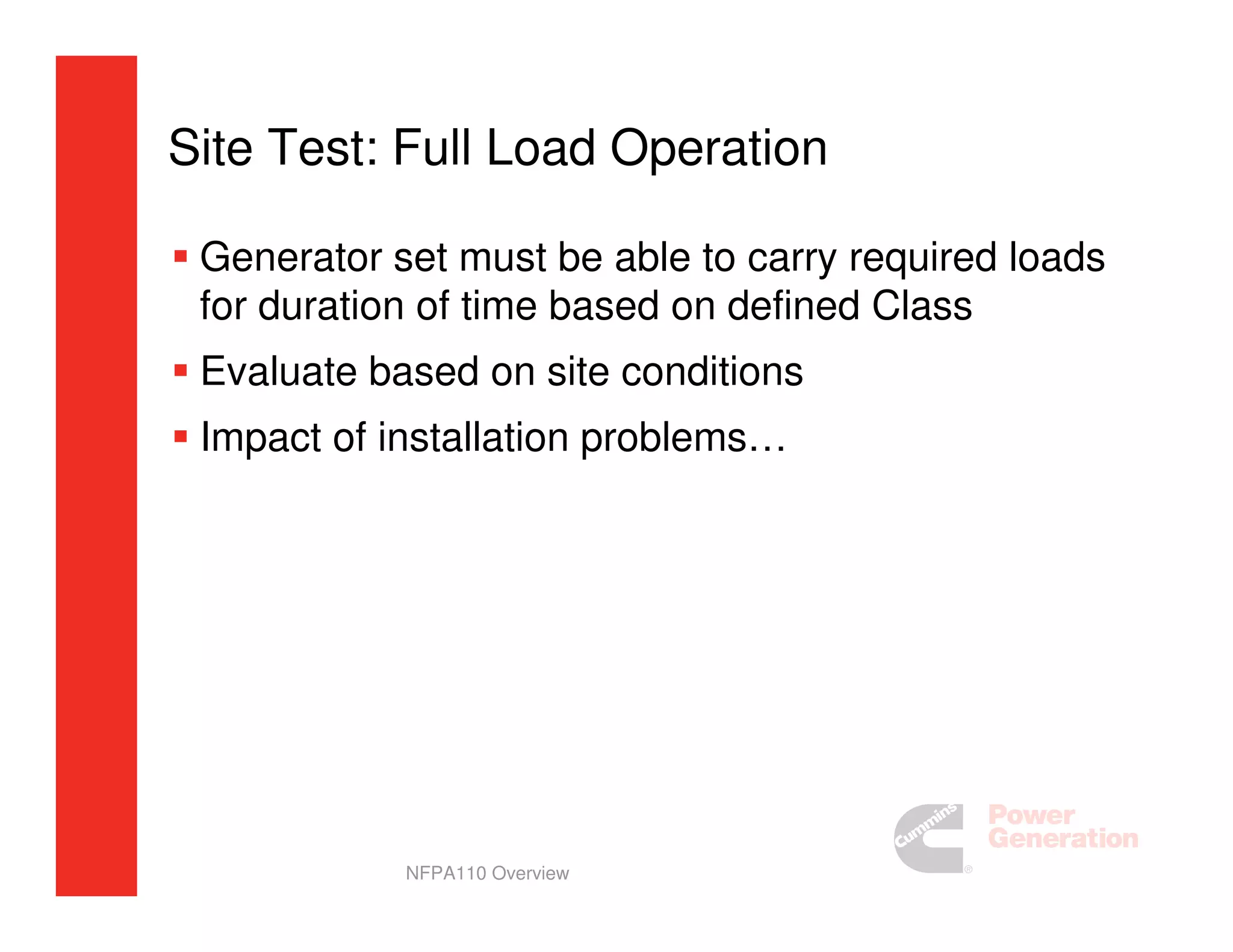 NFPA 110 Overview | PDF
