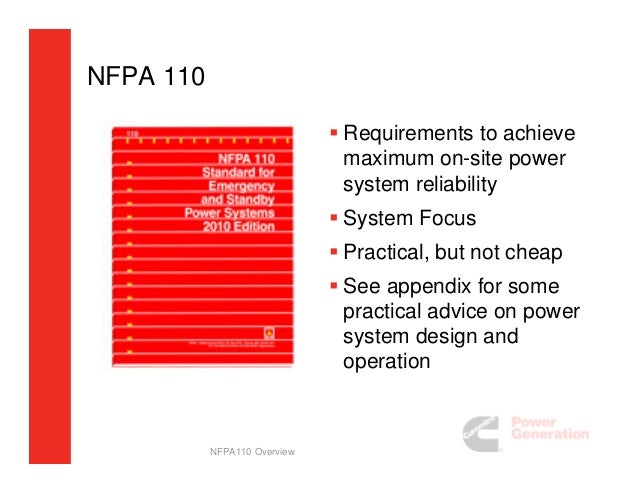 NFPA 110 Overview nfpa-110-overview