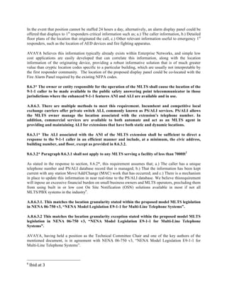 AVAYA RESPONSE TO NFPA 1221 - Comments | PDF