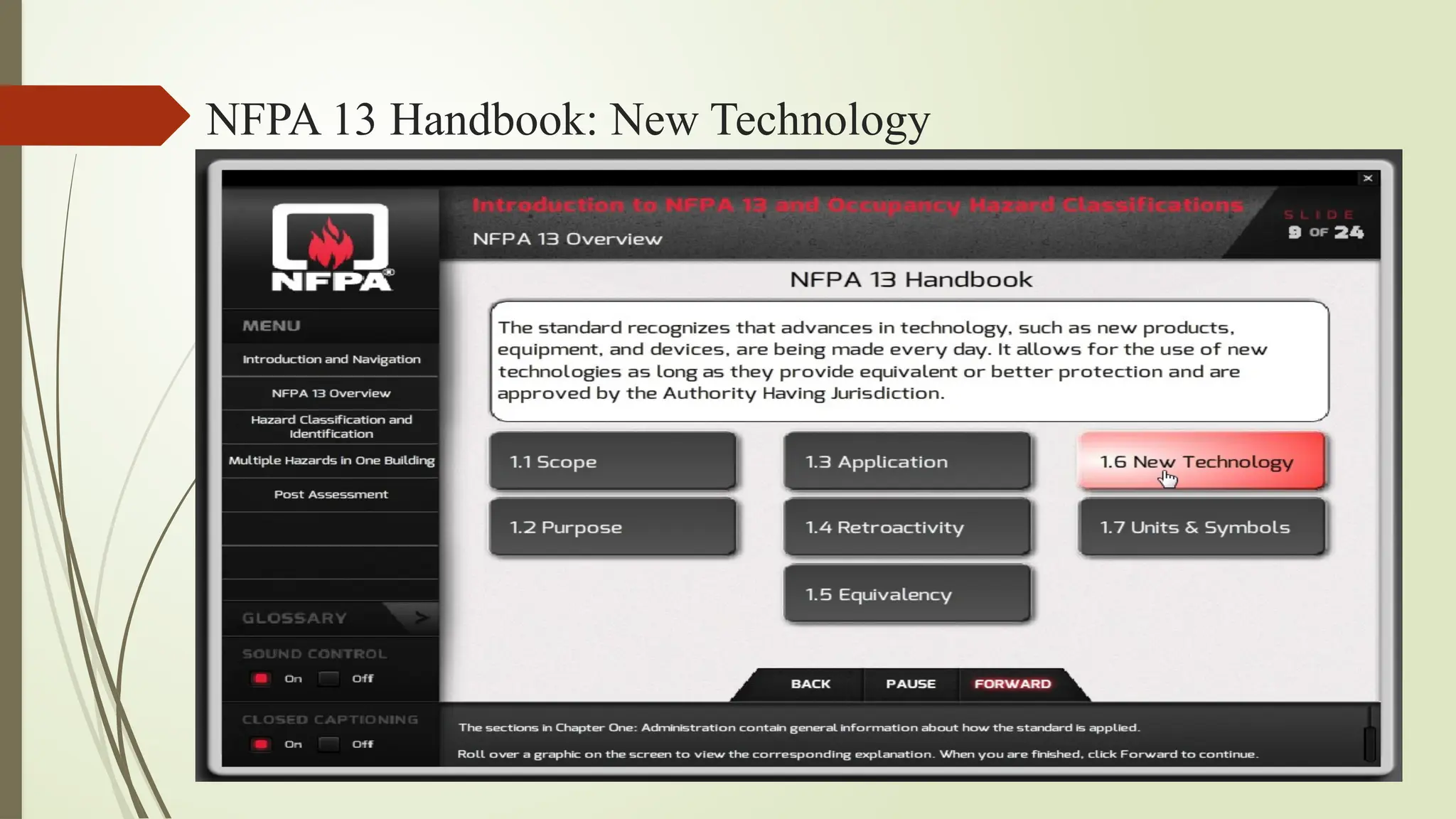 NFPA 13-Module 1-Introduction to NFPA 13 Occupancy and Commodity Hazard ...