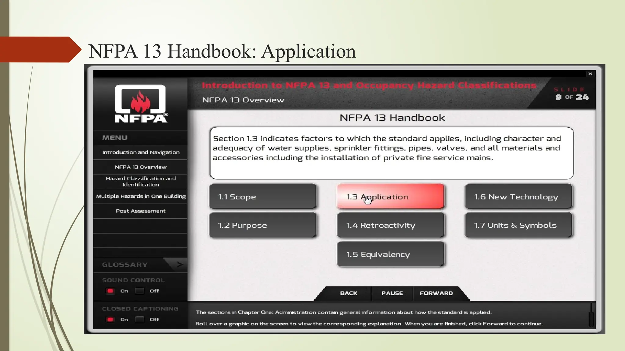 NFPA 13-Module 1-Introduction to NFPA 13 Occupancy and Commodity Hazard ...
