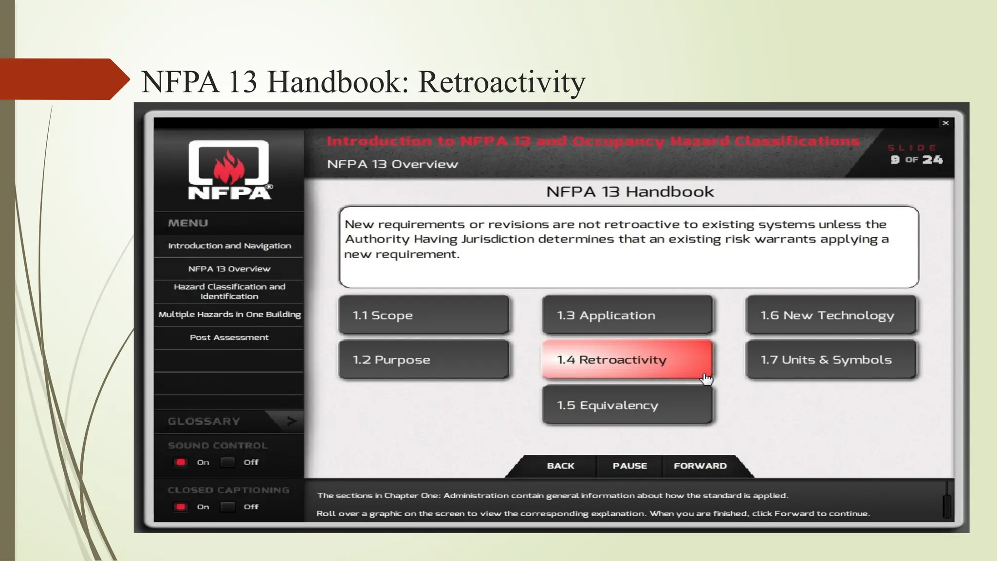 NFPA 13-Module 1-Introduction to NFPA 13 Occupancy and Commodity Hazard ...