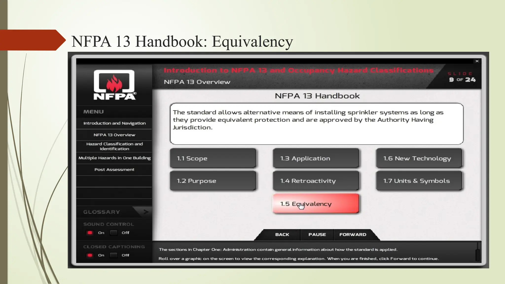 NFPA 13-Module 1-Introduction to NFPA 13 Occupancy and Commodity Hazard Classification.pptx