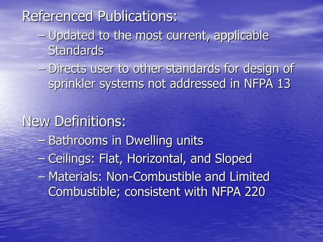 NFPA 13 Installation of Sprinkler Systems.ppt | Foot Health | Diseases ...