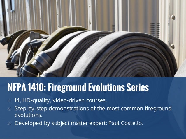 TargetSolutions NFPA 1410 Checklists for Company Drills