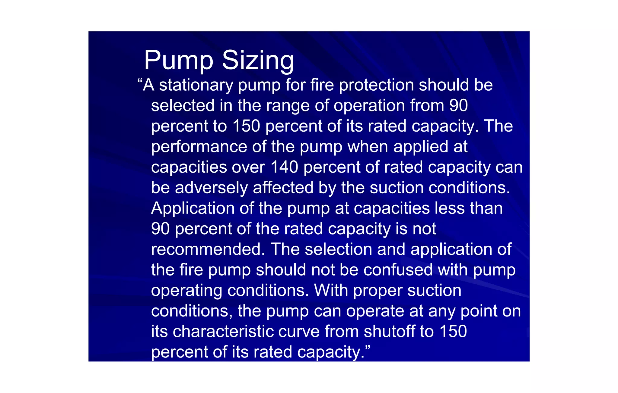 Nfpa20 standard for the installation of stationary pumps for fire ...