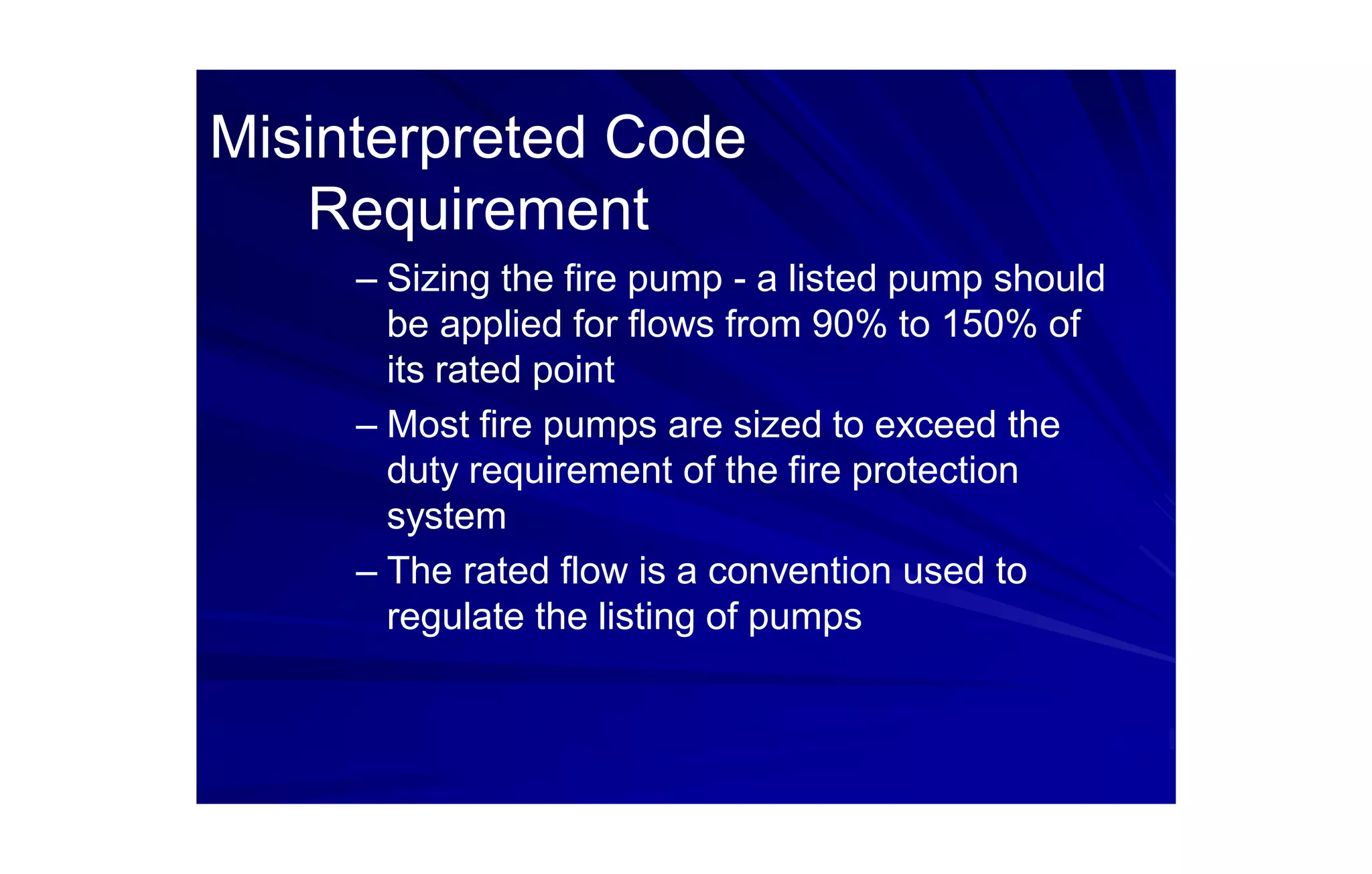 Nfpa20 standard for the installation of stationary pumps for fire ...