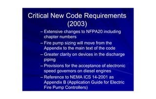 Nfpa20 standard for the installation of stationary pumps for fire ...