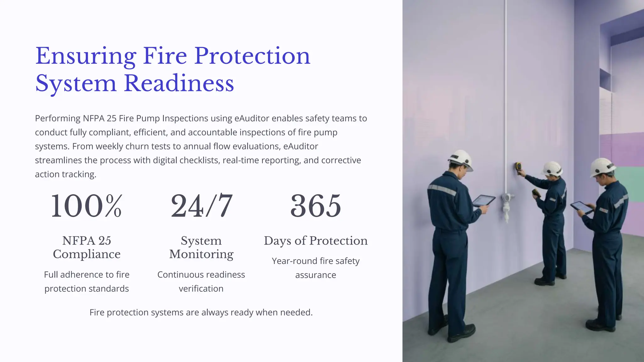 NFPA 25 Fire Pump Inspection with eAuditor Audits & Inspections | PDF