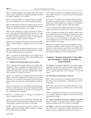 Nfpa 600 standard on industrial fire brigades - 2005 edition espanol | PDF