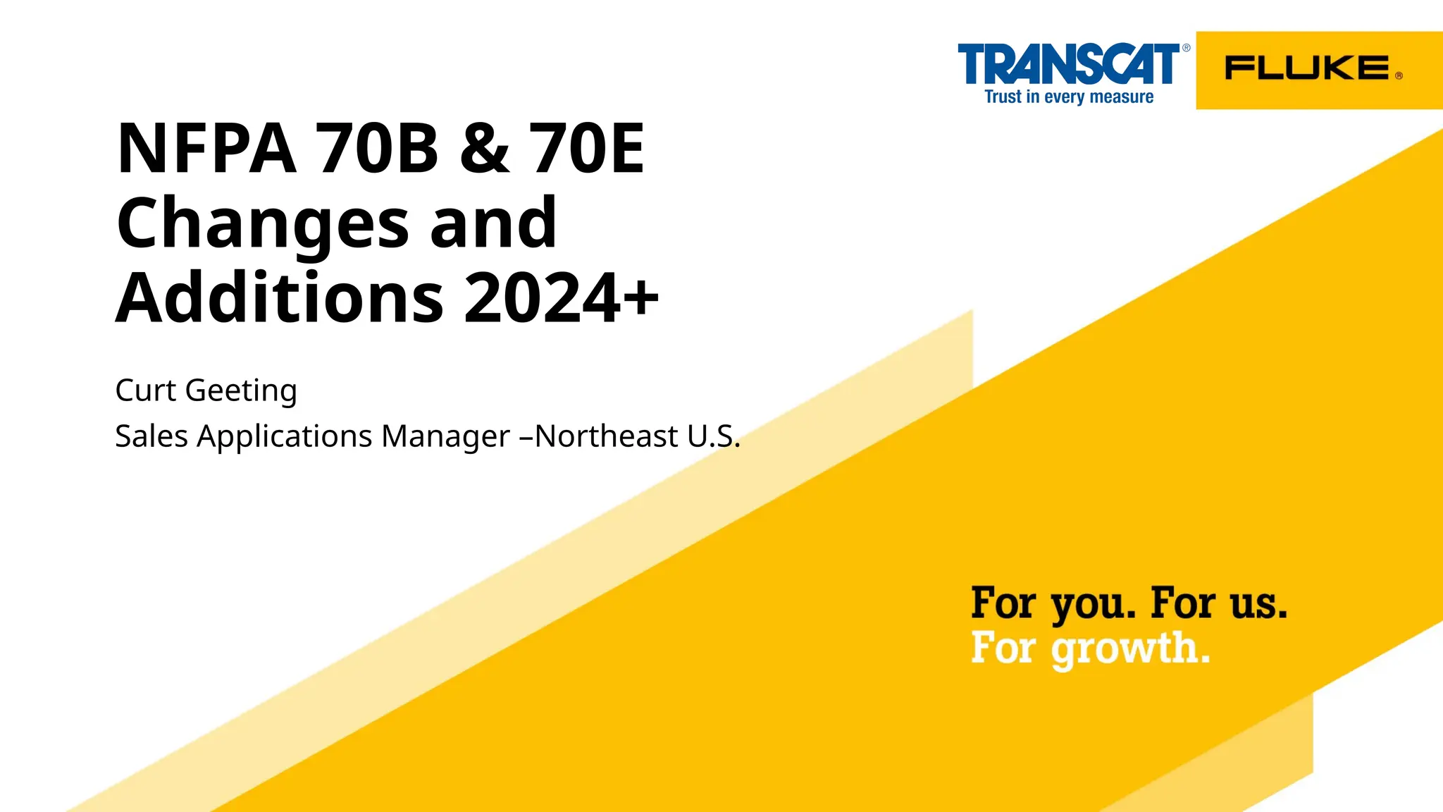 NFPA 70B & 70E Changes and Additions Webinar Presented By Fluke | PPTX