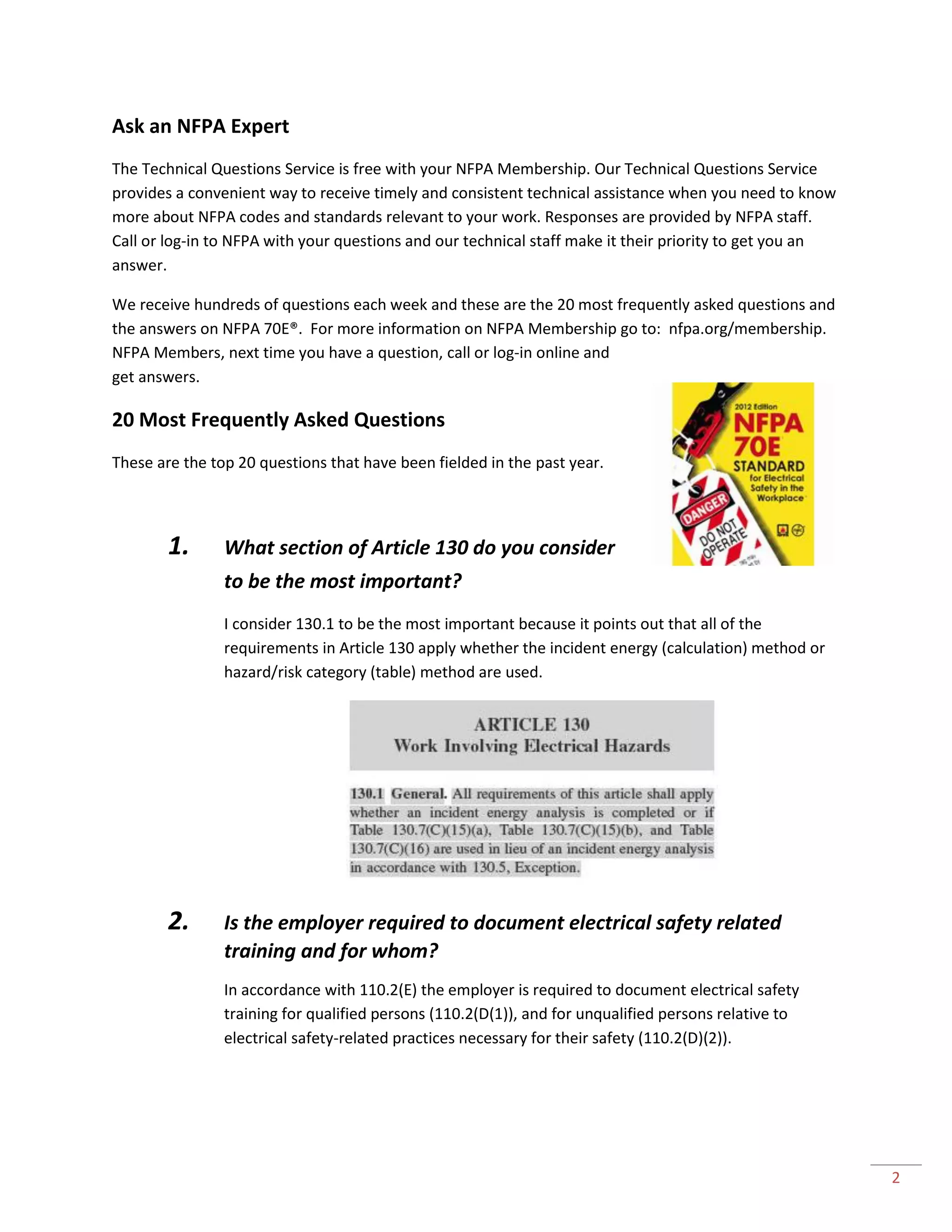 Nfpa 70 e fa_qs | PDF