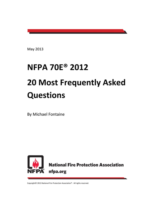 Nfpa 70 e fa_qs | PDF