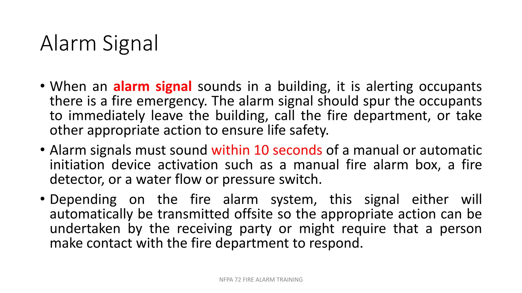 NFPA 72 Fire Alarm Training.pdf fire detection system | PDF