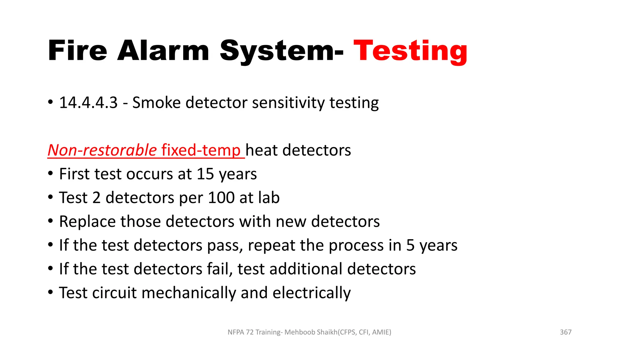 NFPA 72 Fire Alarm Training.pdf fire detection system | PDF