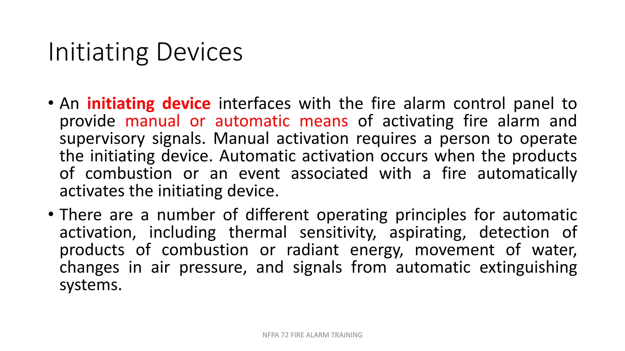 NFPA 72 Fire Alarm Training.pdf fire detection system | PDF