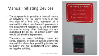 NFPA 72 Fire Alarm Training.pdf fire detection system | PDF