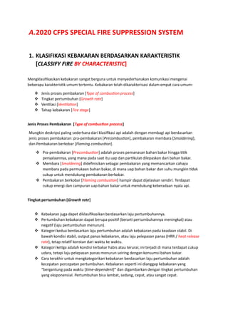 NFPA CERTIFIED FIRE PROTECCTION SPECIALIST CFPS® SPECIAL FIRE ...