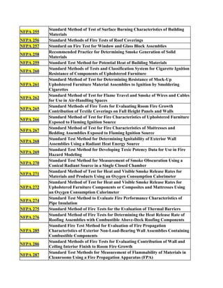 Nfpa coods list2 | PDF