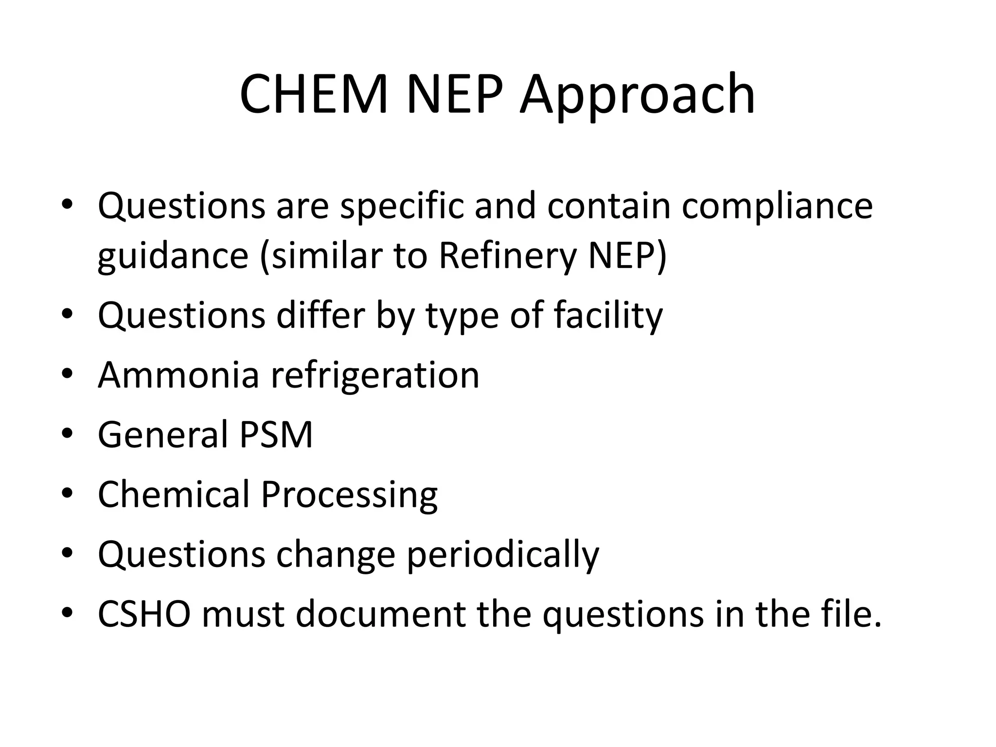 Nfpa process safety and osha, seven keys to surviving a chem nep audi ...