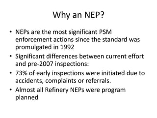 Nfpa process safety and osha, seven keys to surviving a chem nep audi ...