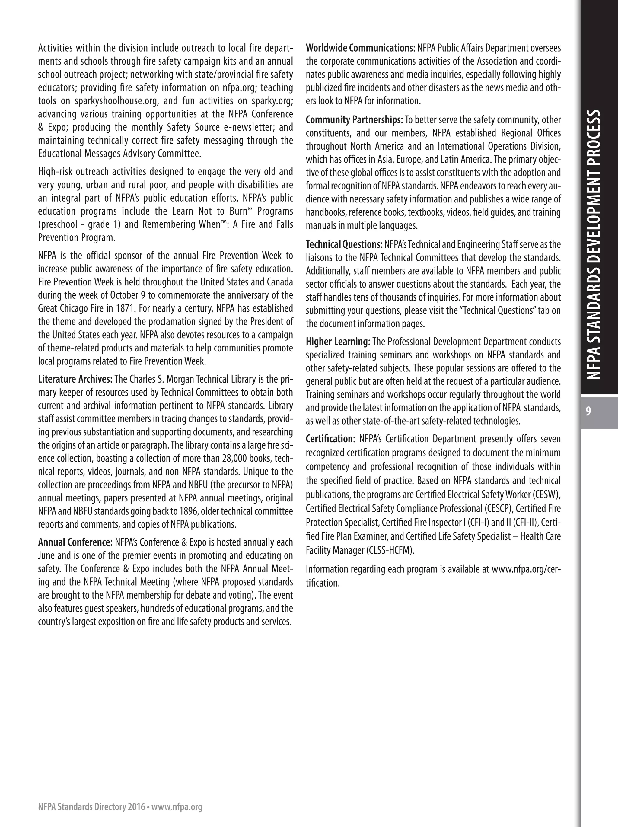 Nfpa standards directory 2016 | PDF