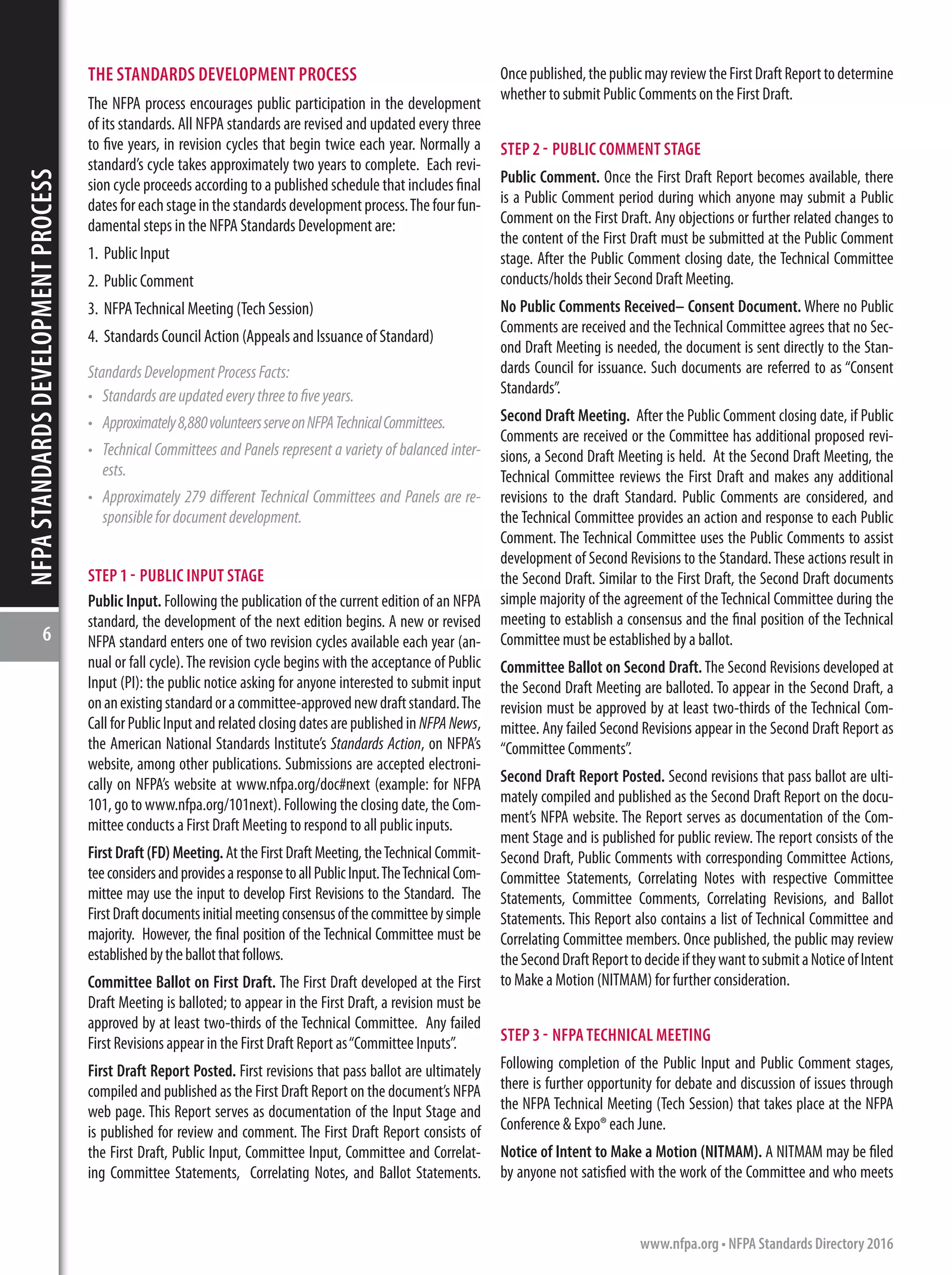 Nfpa standards directory 2016 | PDF